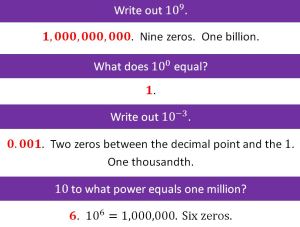 Powers of Ten | Improve Your Math Fluency